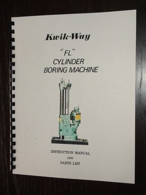 Kwik Way Model FL Portable Boring Bar Manual | eBay