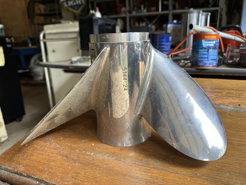 Used Mercury Marine Stainless Steel Boat Propeller 13.5"X24" RH | eBay