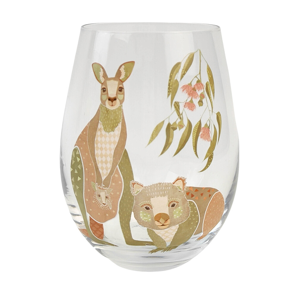 Urban 12cm FB Roo Wombat Wine Glass Drinking Stemless Cup Glassware ...