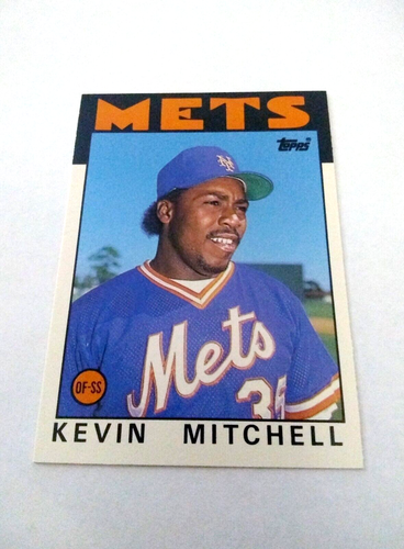 1986 Topps Traded Baseball Kevin Mitchell Rookie Card #74T Set Break NM ...
