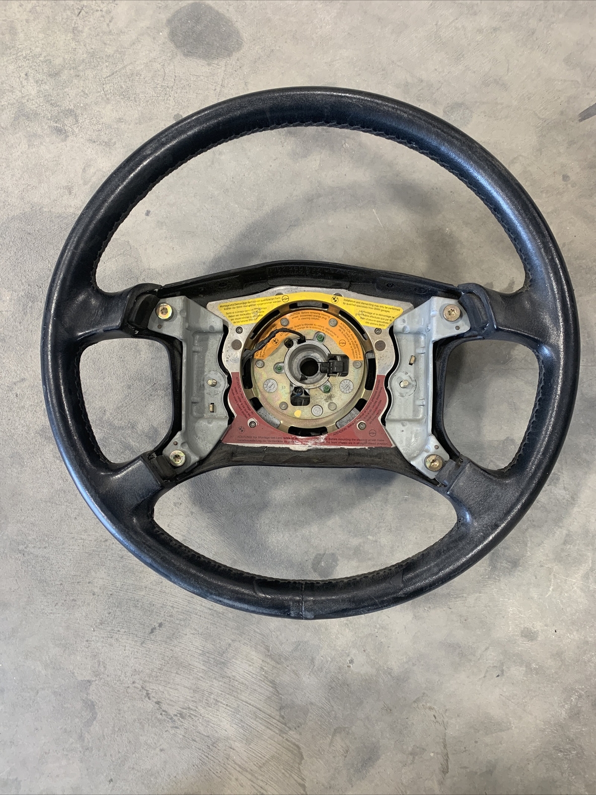 BMW E24 E32 735i 750i E34 530i 535i Steering Wheel Leather OEM 1157280 ...