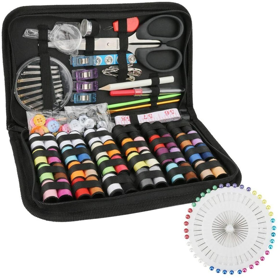 172x Travel Mini Sewing Kit Thread Scissor Tape Pin Thimble Needle Home ...