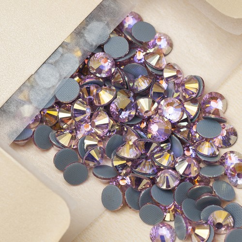 Lt.Rose AB Flatback Iron On Strass Hotfix Crystals Glass Rhinestones ...