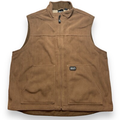 DDX Dri Duck Men's Fleece Brown Flex Vest Full Zip Size XL Outdoor ...