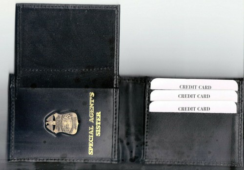 FBI Special Agent's Sister Credit Card Wallet with Antique Mini Pin ...