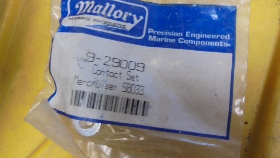 MALLORY 9-29009 FOR MERCRUISER 58033 POINTS, CONTACT SET | eBay