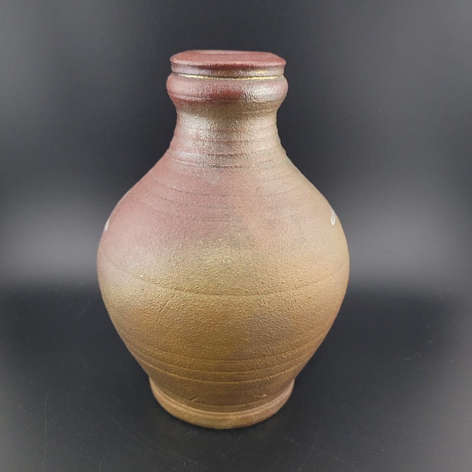 Rick Cosci Raku Vase Bottle Signed Native Maui Hawaiian Pottery 1994 ...