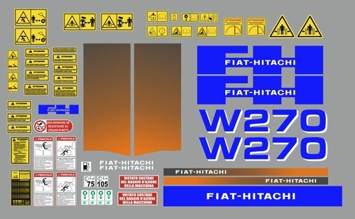 Fiat-Hitachi W 270 Stickers Adhésif, Kit Complet | eBay