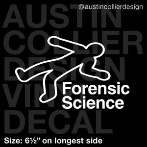 6.5" FORENSIC SCIENCE vinyl decal car window laptop sticker - csi ...