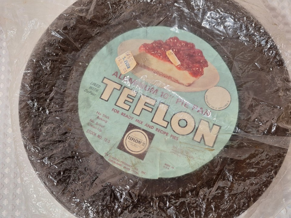 Vintage Aluminum Teflon Pie Plate 10" Baking Pan New W/ Original Paper ...