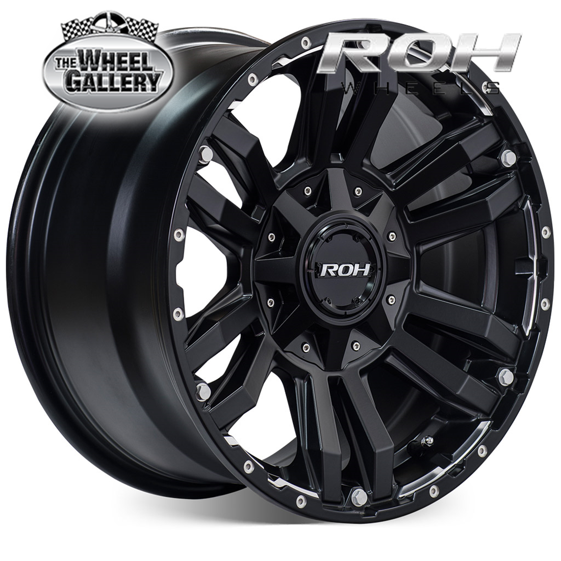 ROH Vapour 17x8 6/139.7 Matt Black Machined Set of Alloy Wheels | eBay ...
