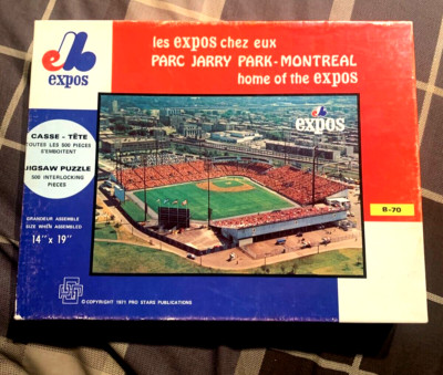 MLB Montreal Expos 1971 Pro Stars Jigsaw Puzzle Baseball Jarry Park BOX ...