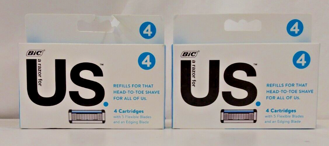 *Lot of 2* BIC Us 5-Blade Replacement Cartridges 4 Count New | eBay