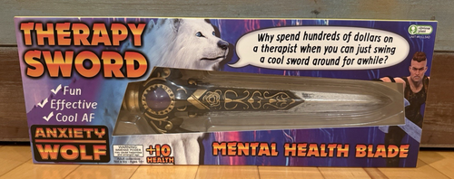New Obvious Plant Anxiety Wolf Therapy Sword Meme Art Toy Action Figure ...