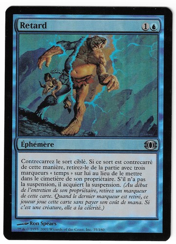 Magic-Style MTG - Retard / Delay - FRENCH Future Sight FOIL - EX/EX- | eBay