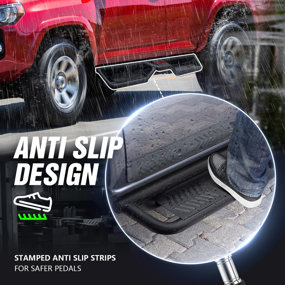 7" Running Boards for 2010-2024 Toyota 4Runner Trail Edition Side Step ...