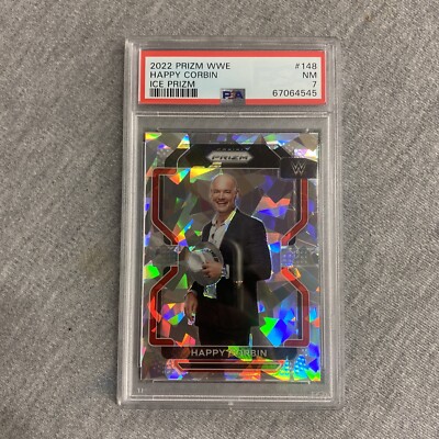 2022 Panini Prizm #148 "Happy" Baron Corbin Cracked Ice PSA 7 NM | eBay