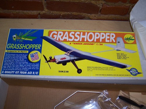 ACE RC Grasshopper Model Airplane Kit, A KNOCK AROUND 1/2A (BALSA ) | eBay