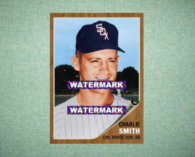 Charlie Smith Chicago White Sox 1962 Style Custom Baseball Art Card | eBay