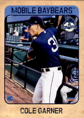 2018 Mobile BayBears Choice #27 Cole Garner Long Beach California ...