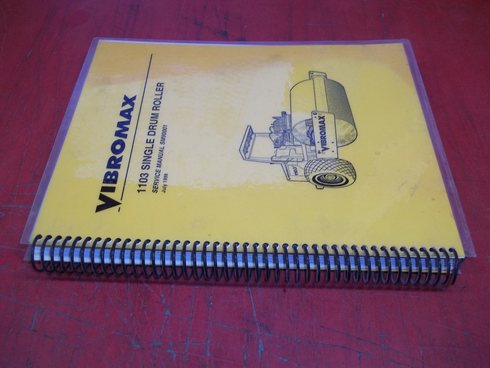 Vibromax 1103 Single Drum Vibratory Roller Dealer Shop Service Repair ...