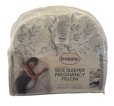 Boppy Jersey Slipcovered Side Sleeper Pregnancy Pillow New | eBay