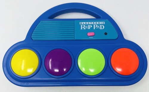WORKING LA Rock Vintage 1990 Electronic Rap Pad Musical Beat Toy Rare ...