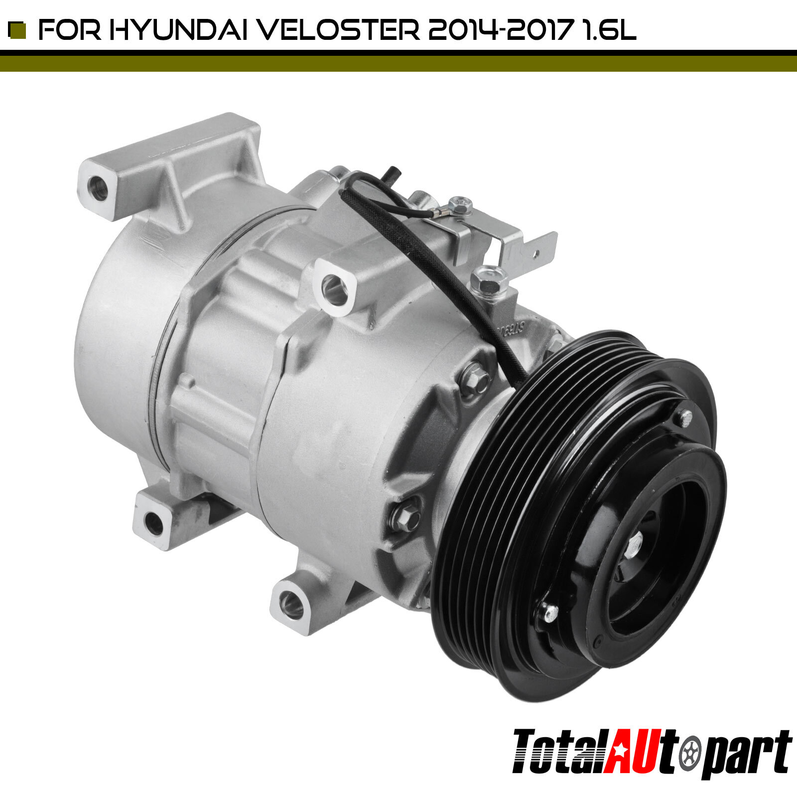 A/C AC Compressor with Clutch for Hyundai Veloster 2014 2015-2017 L4 1 ...