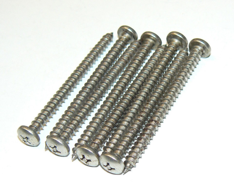 #10 x 2 1/2" Pan Head Phillips-Pin Security S/S Sheet Metal Screws - 20 ...