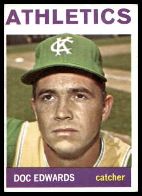 1964 Topps #174 Doc Edwards Kansas City Athletics Low Grade Filler ...