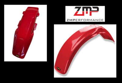 NEW HONDA 81 - 83 XR 200R RED PLASTIC FRONT AND REAR MOTORCYCLE FENDER ...