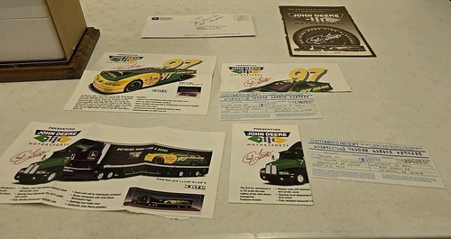 1997 Ertl 1/43 Scale Nascar John Deere Chad Little Autographed Kenworth ...