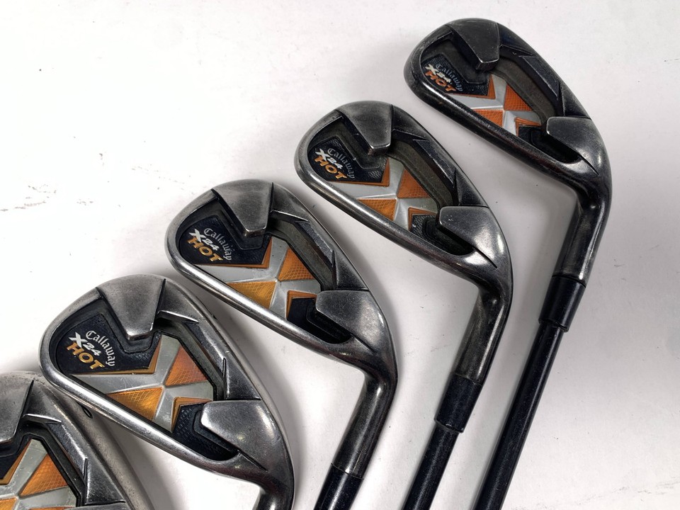 Callaway X-24 Hot Iron Set 4-PW 75g Regular Steel Mens RH | eBay