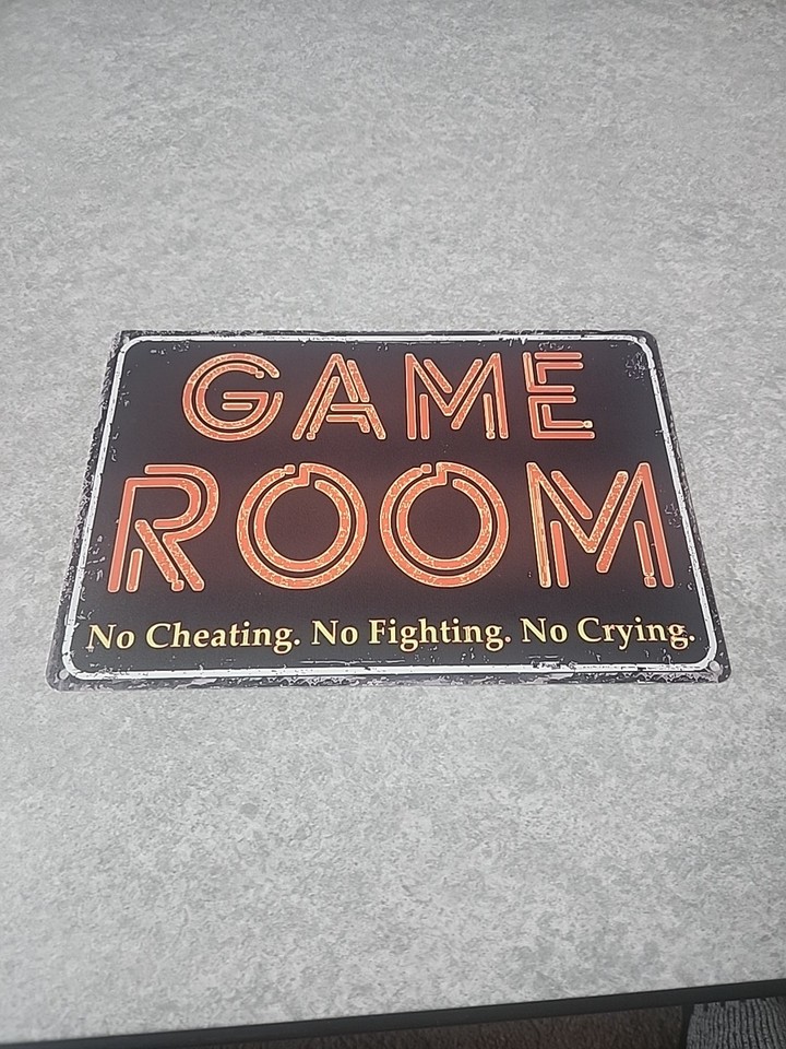 Game Room Sign Metal | eBay