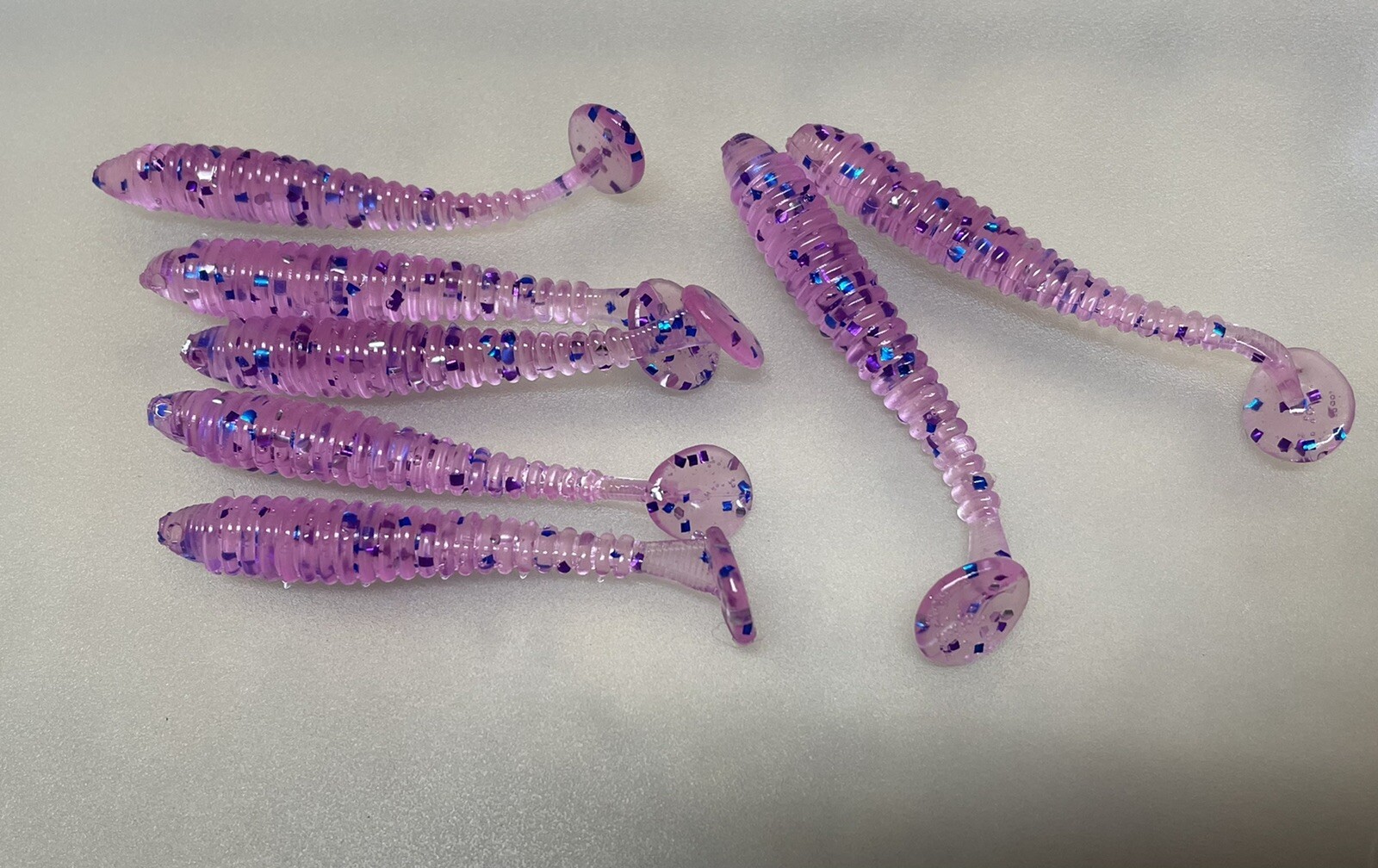 2” Paddle Tail Swimbait Soft Plastic Keitech Style Perch Crappie ...