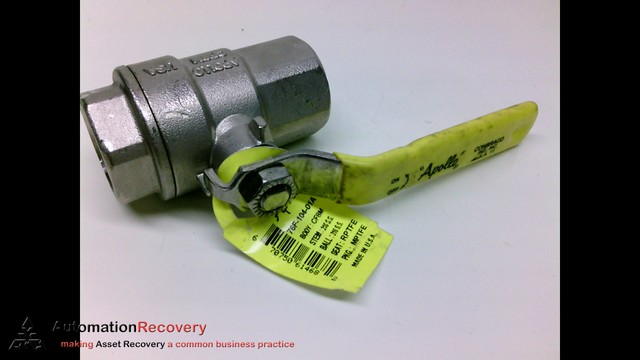 Apollo 76f-104-01a Stainless Steel Ball Valve 3/4" RPTFE Mptfe Cf8m ...