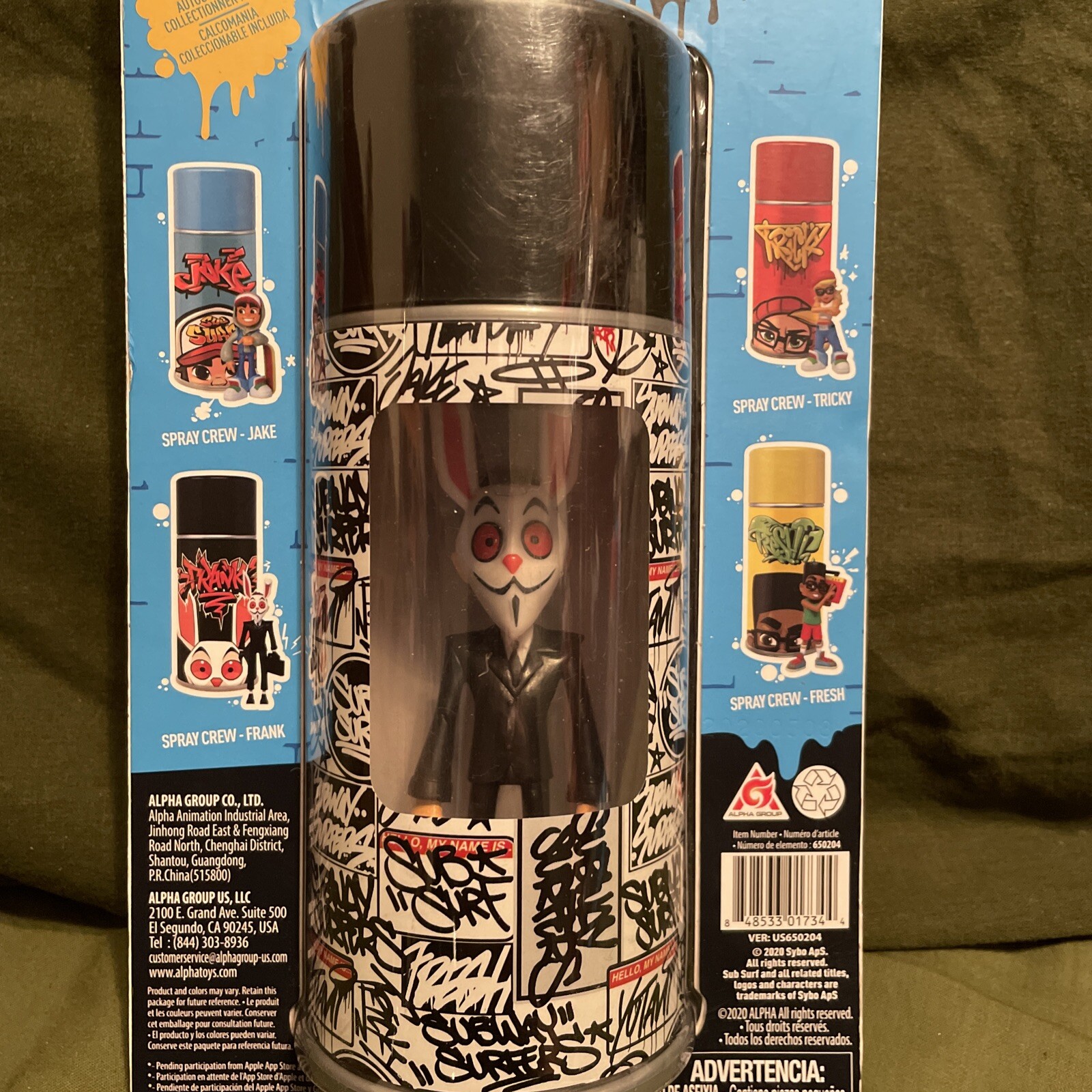 NEW 2020 Lot Three (3) SUBWAY SURFERS SPRAY CREW 4” Figure Inside the ...