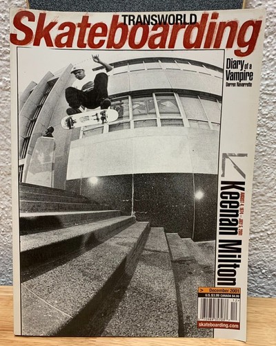 Transworld Skateboarding Magazine December 2001 issue Keenan Milton ...
