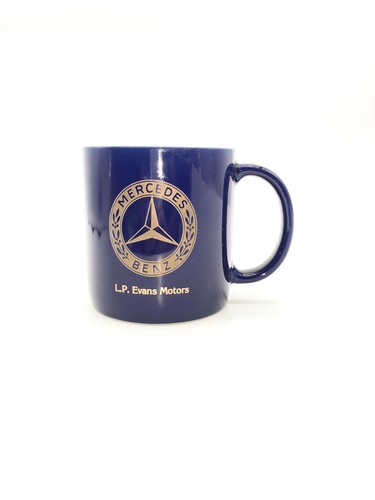 Vintage Mercedes-Benz Club America Dark Blue Ceramic Mug Cup L.P. Evans ...