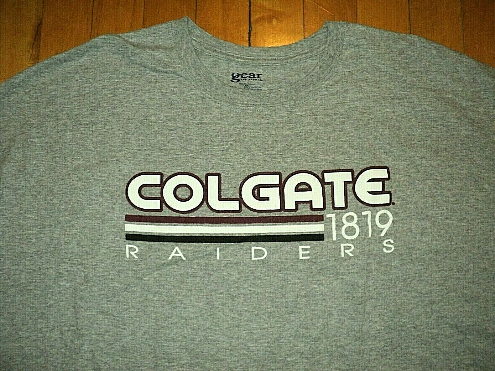 COLGATE UNIVERSITY Raiders New York State NEW Established 1819 T Shirt ...