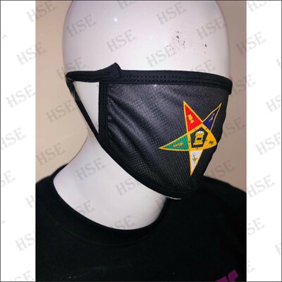 ORDER OF THE EASTERN STAR,OES FACE MASK 12 PCS PACK MASONIC FACE MASK ...