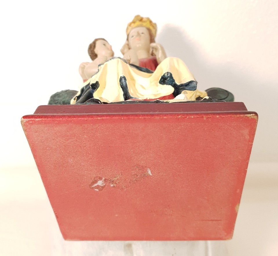 Vintage Mother Mary Madonna with Child Jesus Statue Figure Christian ...