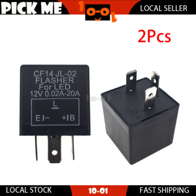 2 X 3Pin CF14 JL-02 LED Flasher Relay For Jeep Wrangler 2008 | eBay