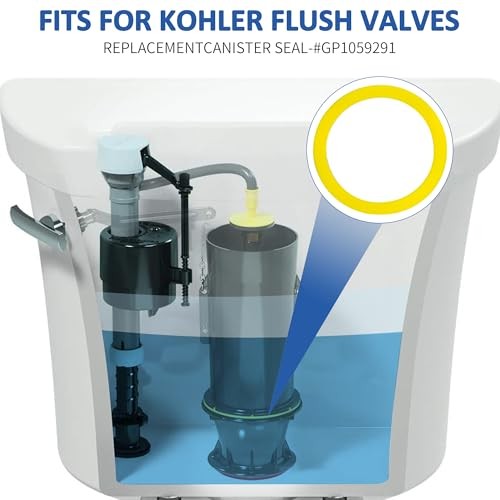 2Pcs Canister Flush Valve Seal for Kohler, Toilet Tank Parts GP1059291 ...