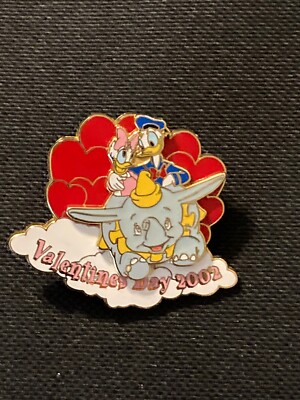 DISNEY WDW VALENTINE'S DAY 2002 DONALD AND DAISY DUCK & DUMBO PIN LE ...
