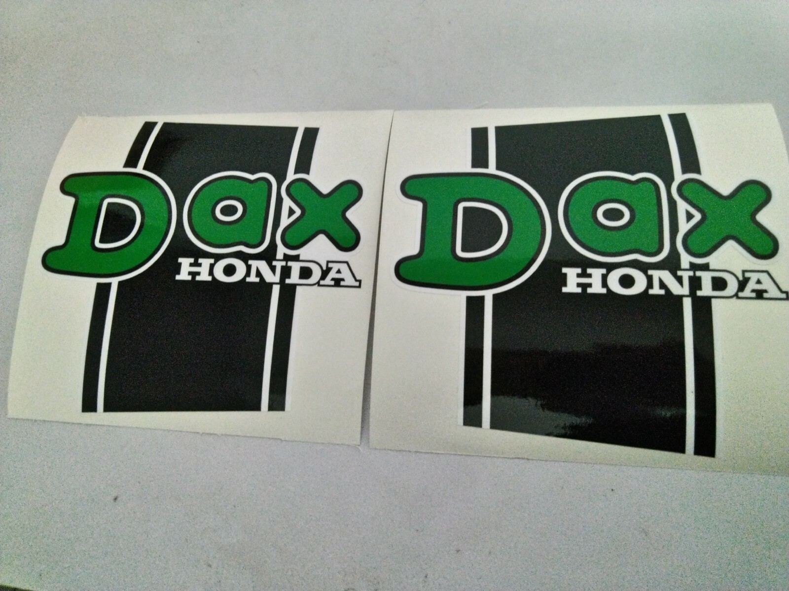 Honda White Dax 70 50 ST50 ST70 Green Sticker Decal Frame Pair | eBay
