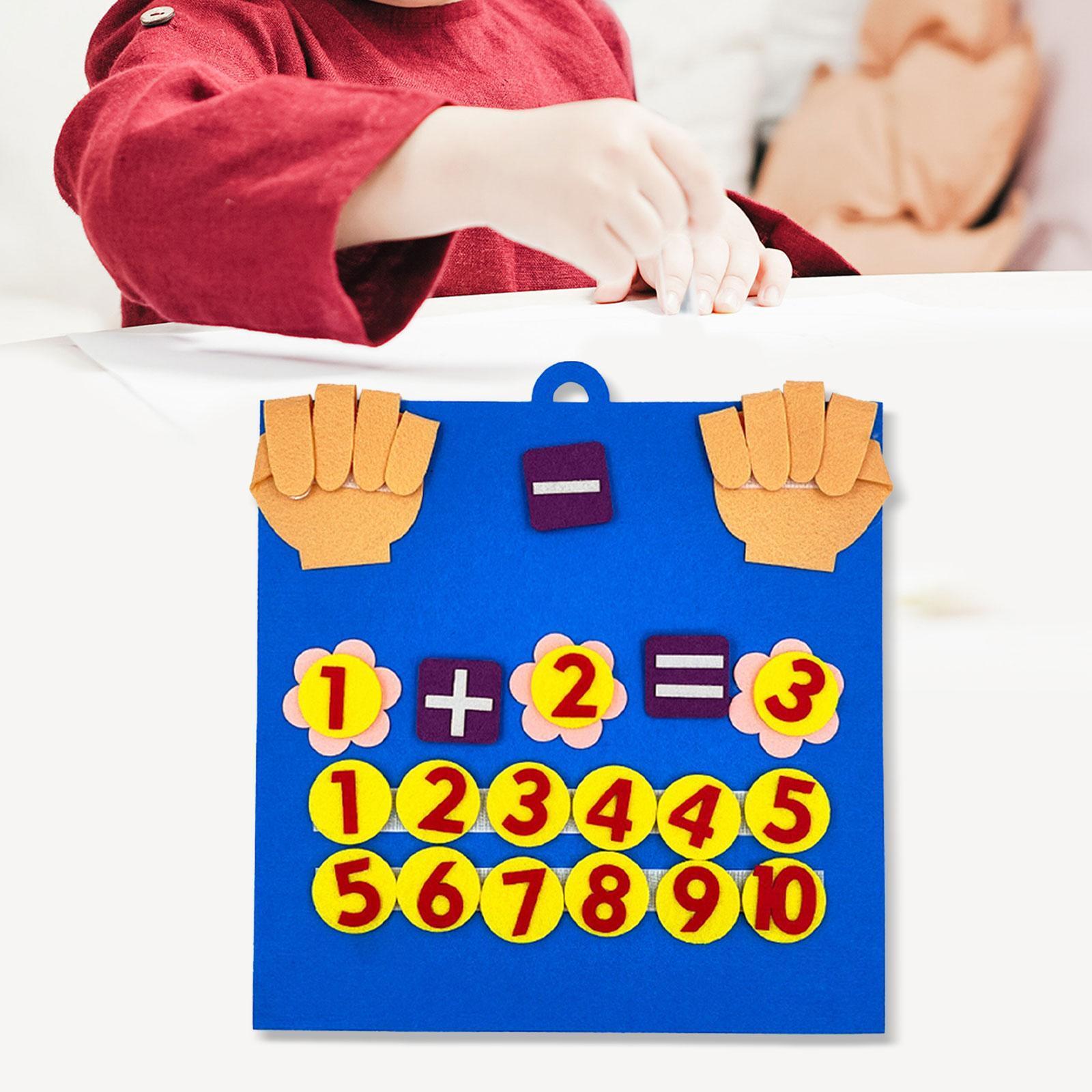 Numbers Felt Board Montessori Felt Finger Toy Number Counting Toy for ...
