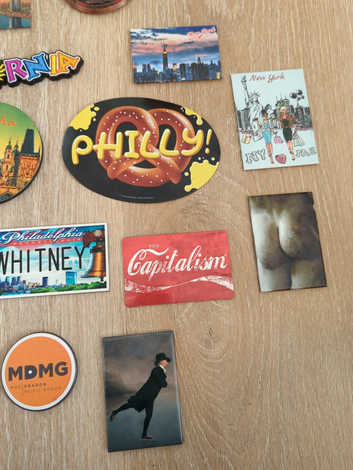 Lot of 17 Travel Souvenir Refrigerator Magnets Foreign Countries Cities ...