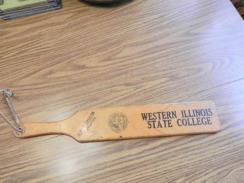 western Illinois STATE college Alpha Epsilon chapter Sorority Paddle ...