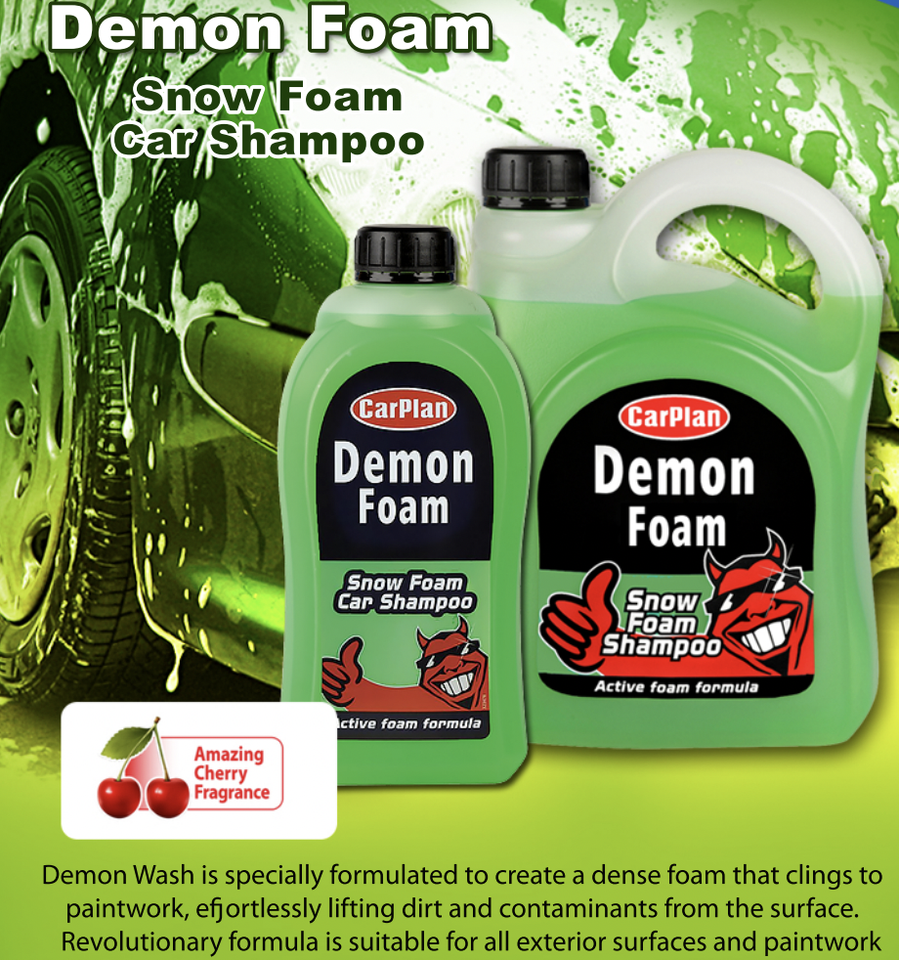 Demon Shine Snow Foam 1 Litre Car Shampoo Wash Car Plan cdw101 Cherry ...